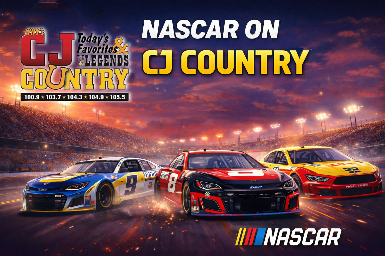 WCJW – CJ Country 100.9 103.7 104.3 104.9 105.5 1140am – NASCAR Is Back ...